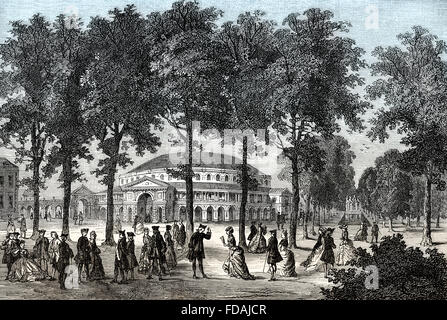The Rotunda in Ranelagh Gardens, London. 18th century engraving. Public ...
