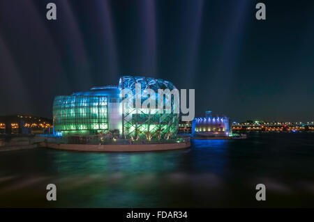 Some Sevit, Island Vista, Hangang Floating Island, with water fountain ...