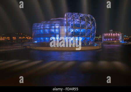 Some Sevit, Island Vista, Hangang Floating Island, with water fountain ...