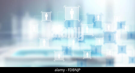 Background conceptual image of network interaction concept Stock Photo ...