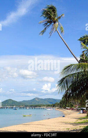 Koh Samui island, Surat Thani, Thailand. Turquoise water huge mountains ...