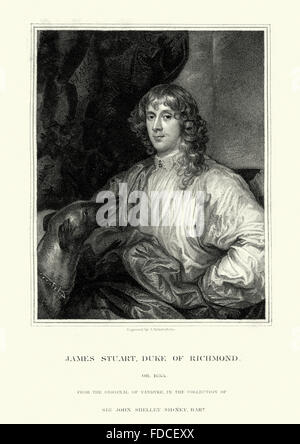 James Stewart, 1st Duke of Richmond, 4th Duke of Lennox, 1612-1655, a ...