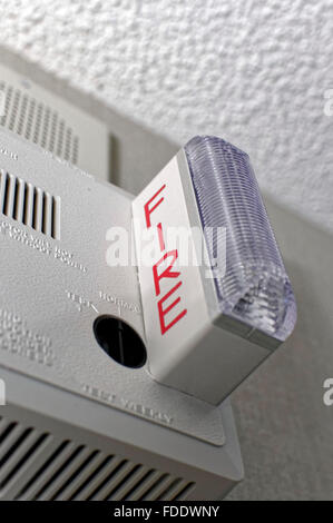A fire monitor and a sound warning system are installed on the roof of ...