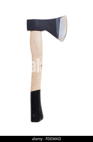 Small hand axe with wooden handle isolated on white background Stock ...
