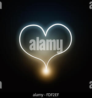 Man's hand pressing heart icon button on digital touch screen Stock ...