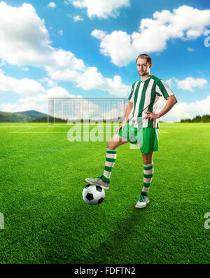 Football / soccer training ground and equipment Stock Photo - Alamy