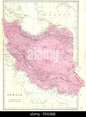 19th century map of Persia [Iran] Copperplate engraving From the ...
