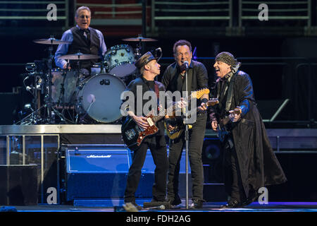 Jan. 29, 2016 - NILS LOFGREN, MAX WEINBERG, JAKE CLEMONS, BRUCE ...
