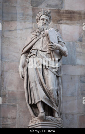Sculpture of Moses with Tablets of the Law. Culture: French. Dimensions ...