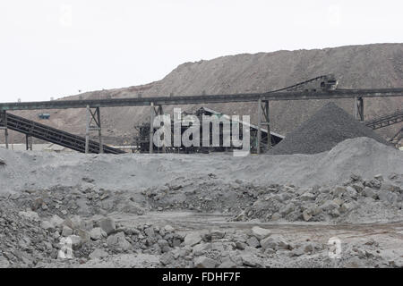 Marcona. 29th Jan, 2016. Photo taken on Jan. 29, 2016 shows the mine ...