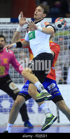 Kai Hafner of Germany during the Men's EHF Euro 2024, Main Round ...