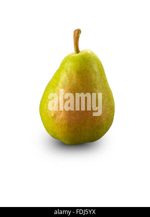Single fresh Packham pears fruit isolated on white background Stock ...