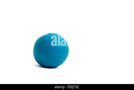 plasticine clay colorful ball rainbow on white background closeup Stock ...