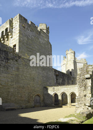 The Postern Tower on the South Range at Bodiam Castle, East Sussex ...
