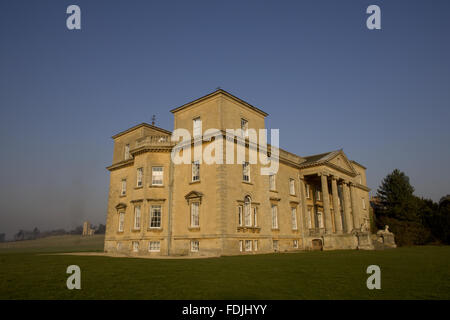 South and West fronts of eighteenth-century Croome Court, Croome Park ...