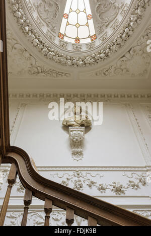An interior view of Farnborough Hall, Warwickshire. Farnborough Hall ...