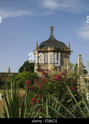 One of the garden pavilions at Montacute House, Somerset. The pavilions ...