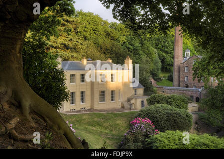 Quarry Bank House at Styal, Cheshire. The house was built by Stock ...
