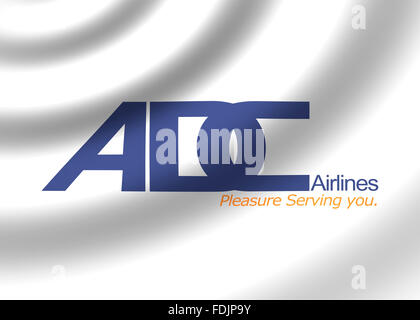 ADC Airlines logo flag icon Stock Photo - Alamy