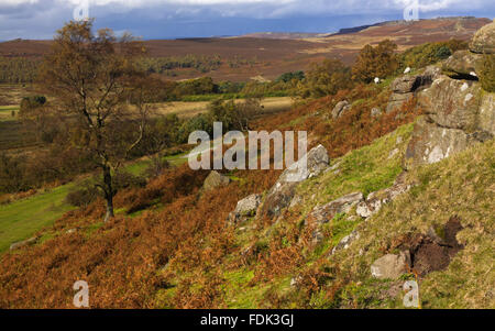 The Longshaw Estate, near Wooden Pole, Derbyshire, in October Stock ...