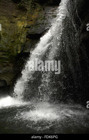 Aberdulais Falls, Neath Port Talbot, Wales. The falls and waters of the ...