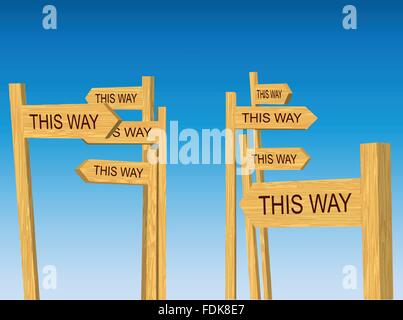 Direction road signs Stock Vector Image & Art - Alamy