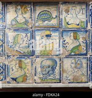 Early sixteenth century Flemish tiles in The Chapel, The Vyne ...