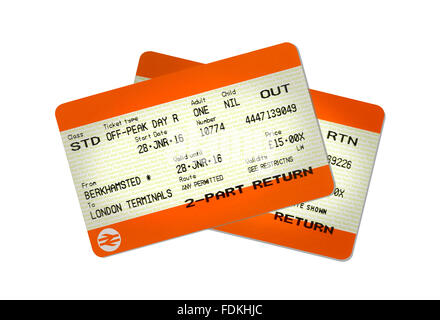 Network rail tickets for Standard off-peak travel day return ticket for ...