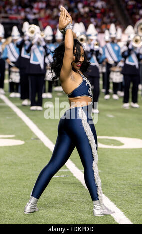 The Jackson State University "Sonic Boom of the South" marching band ...