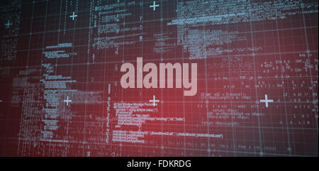 Lines of Blue matrix and codes Stock Photo - Alamy