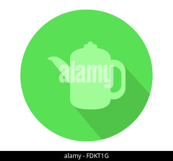 teapot flat design Stock Photo - Alamy