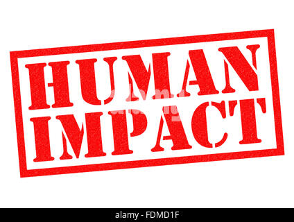 ENVIRONMENTAL IMPACT red Rubber Stamp over a white background Stock ...