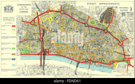 CITY OF LONDON. Post-war Reconstruction plan. HEIGHT BUILDINGS ZONING ...