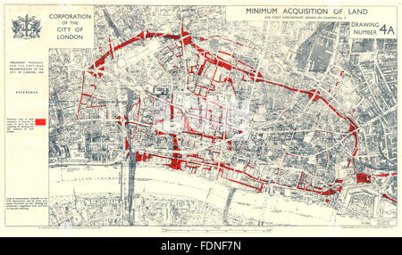 CITY OF LONDON. Post-war Reconstruction plan. HEIGHT BUILDINGS ZONING ...