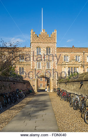 Entrance to Jesus college Cambridge University England Stock Photo ...