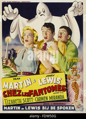 Scared Stiff (1953) - Movie Poster Stock Photo - Alamy