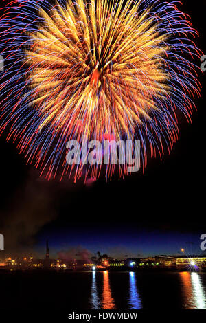 New year celebration at gothenburg harbour sweden where nearly 1000 ...