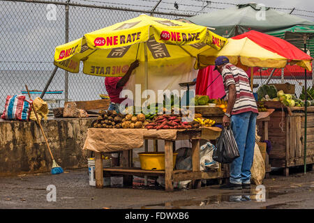 Market in St. George's, Grenada, Windward Islands, Lesser Antilles ...