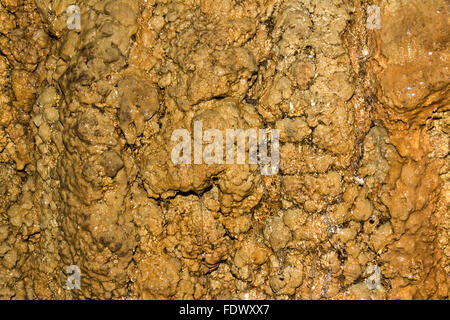 Calcite formation, flowstone un underground cave Stock Photo - Alamy