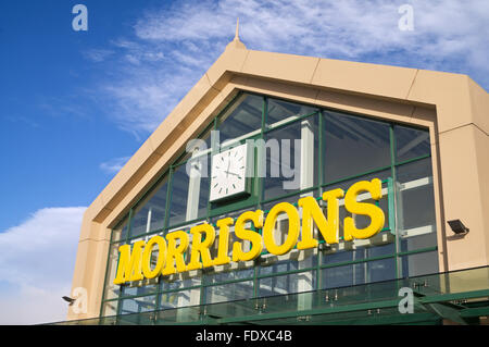 Morrisons Supermarket at Morpeth, Northumberland, England, UK Stock ...