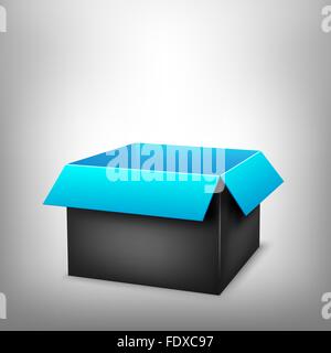 buy blue square 3d realistic isolated web button Stock Vector Image ...