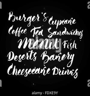 Handrawn menu position Stock Vector Image & Art - Alamy