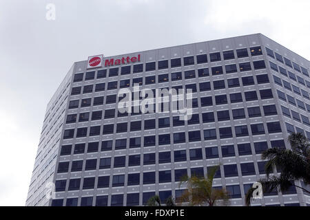A view of Mattel's corporate headquarters in Los Angeles, California ...