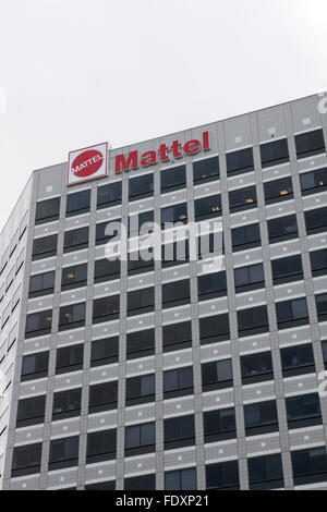 A view of Mattel's corporate headquarters in Los Angeles, California ...