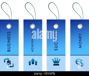 blue labels with communication terms on them Stock Photo - Alamy