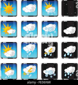 Cloud rain snow icon. Simple illustration of cloud rain snow vector ...