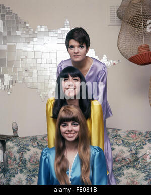 REPARATA AND THE DELRONS US vocal group in July 1968. From left ...