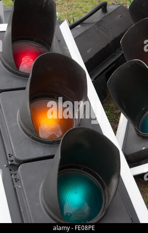 Old damaged traffic lights awaiting collection Stock Photo - Alamy
