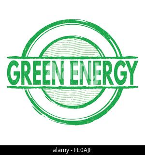 Renewable energy grunge rubber stamp on white background, vector ...