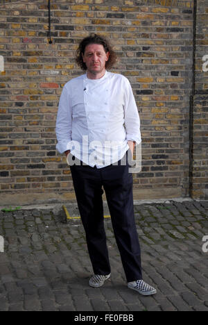 Celebrity chef Marco Pierre White with assistant or 2nd chef, Gordon ...
